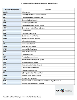 VA Reference Documents - KMC University
