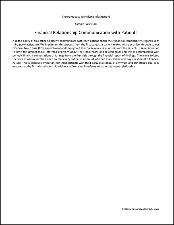 Financial Relationship - KMC University