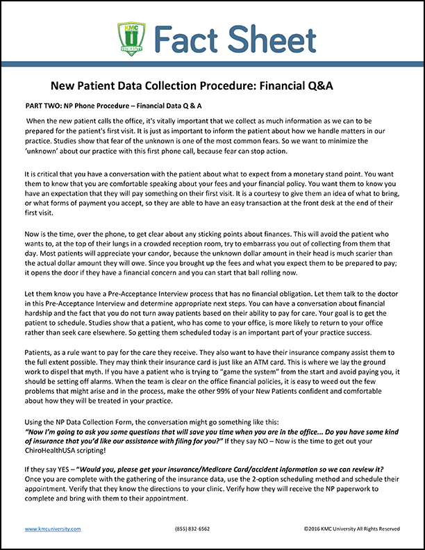 NP Data Collection Financial Procedure-Financial - KMC University